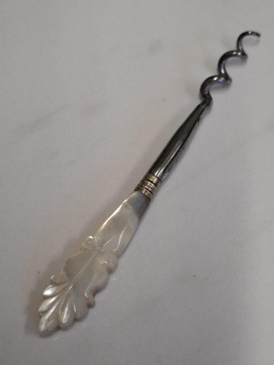 Antique Carved Mother of Pearl Handle Perfume Corkscrew - Etsy