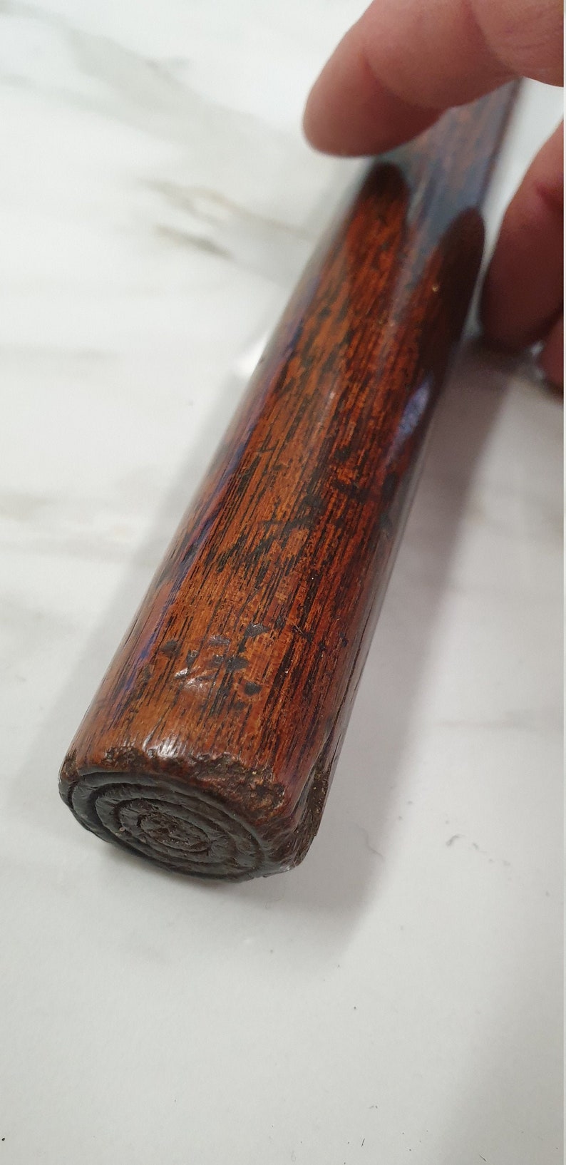 Antique Oak Round Wood Ruler 18 Inch 45cm | Etsy