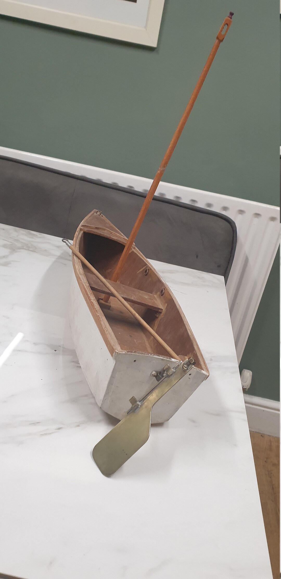 Antique Wood Hollow Hull Brass Rudder Large Pond Yacht - Etsy UK
