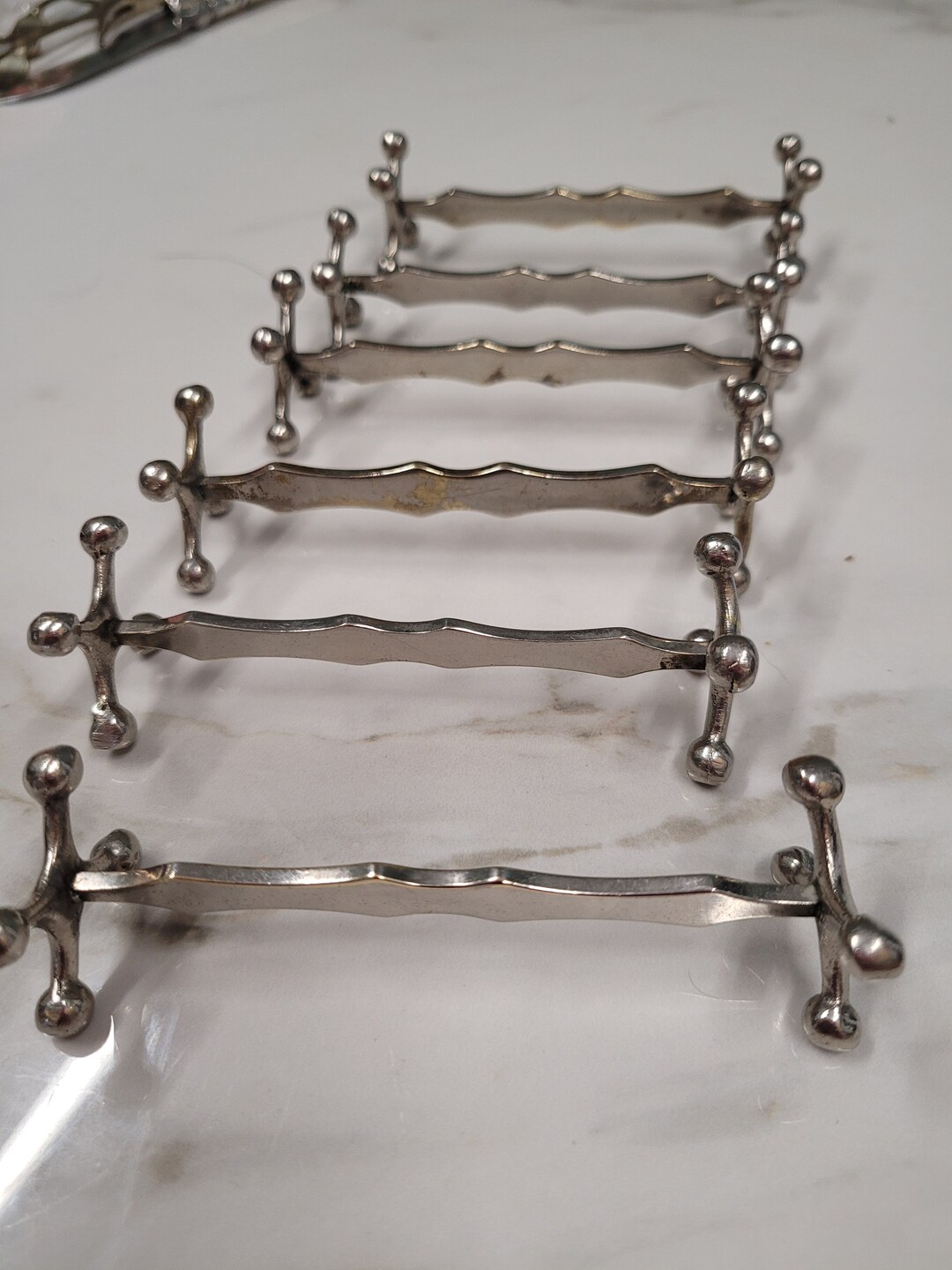 Antique Set of 6 Silver plate Knife Rests - Etsy