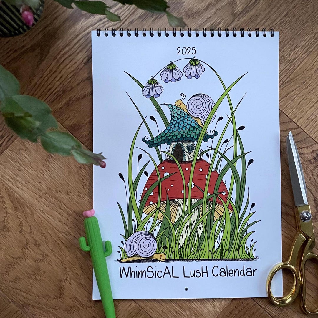 Sale* 2025 Art Calendar by Whimsical Lush - Etsy