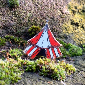 Enamel Pin: Circus Tent Red/ Gold/ White Limited Edition Night Circus ...