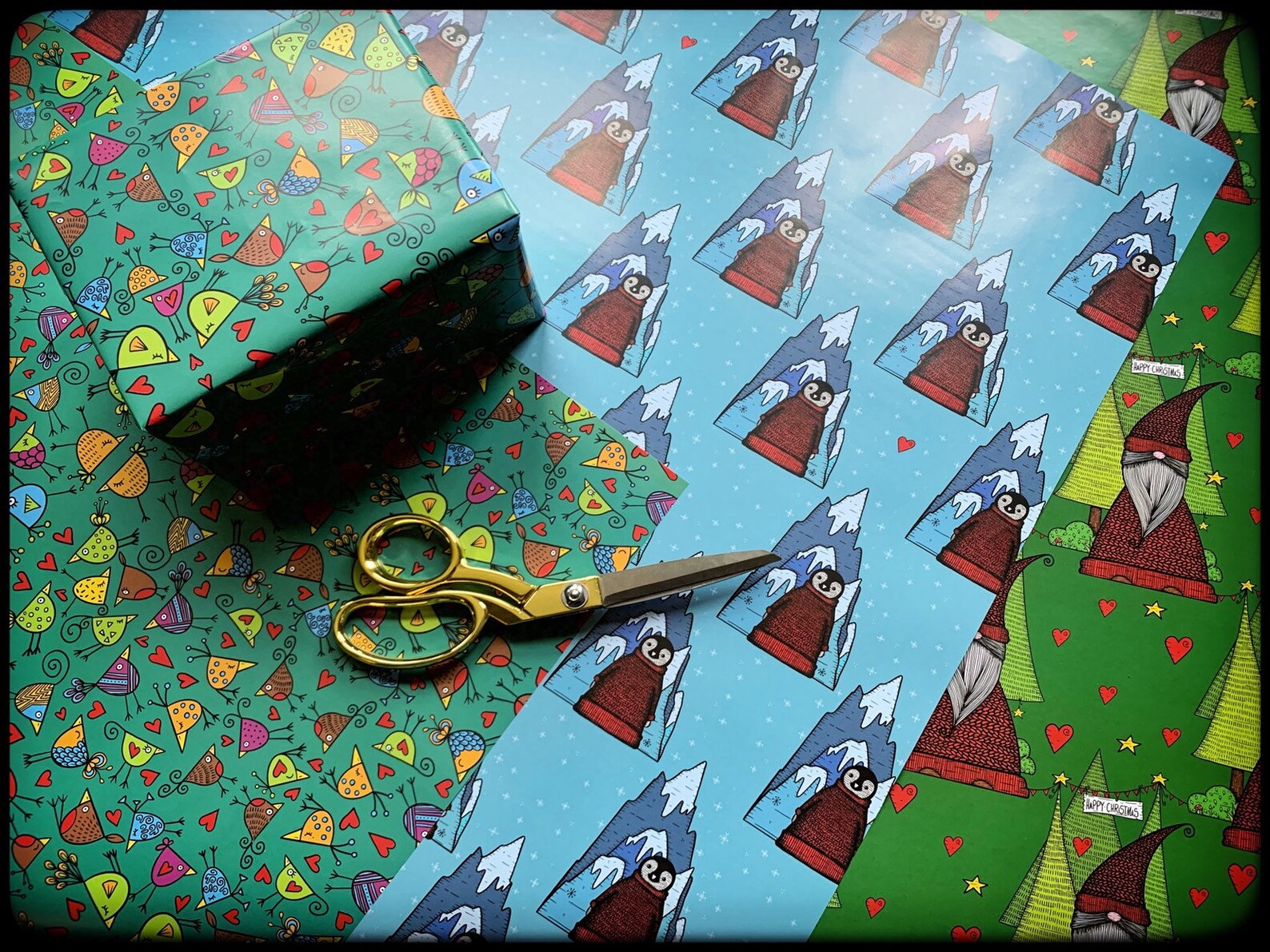 Wrap My Gifts With Wrapping Paper by Whimsical Lush: Birds | Etsy