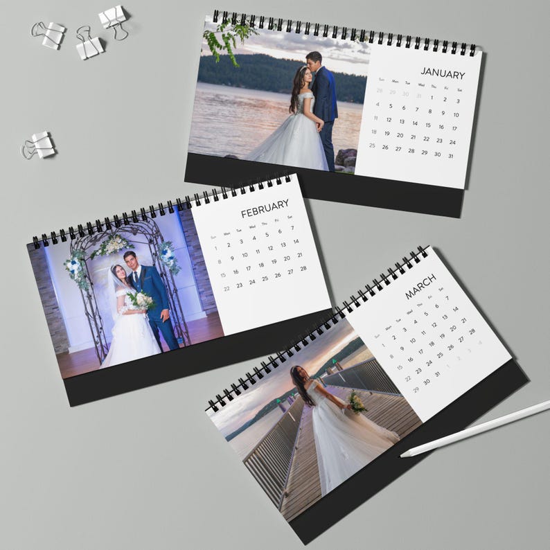 Personalized Photo Calendar 2026, Desktop Family Organizer, Custom ...