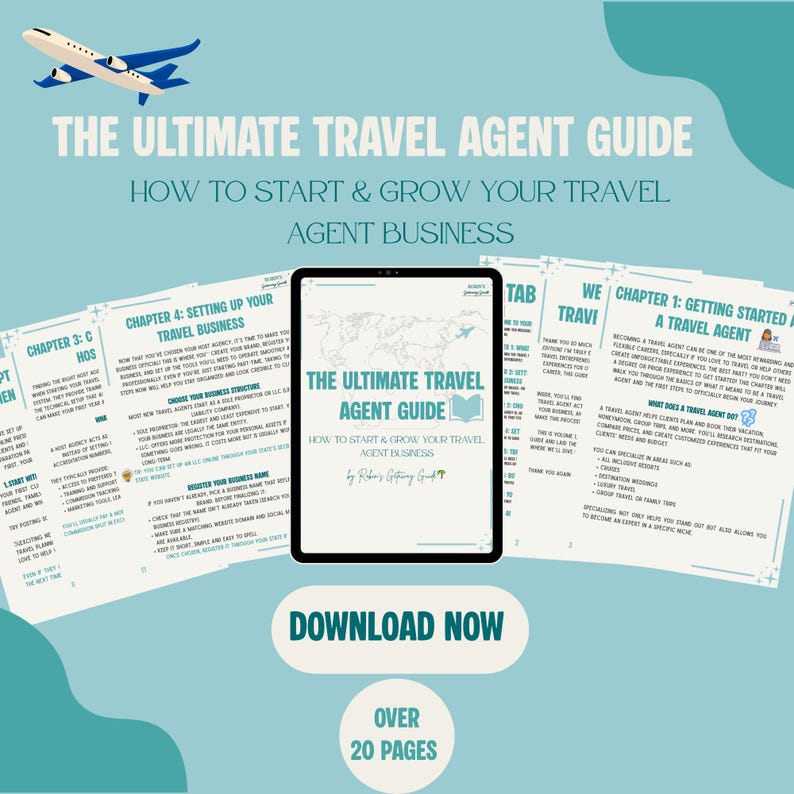 Become a Travel Agent From Home | Easy Step-by-step Ebook - Etsy