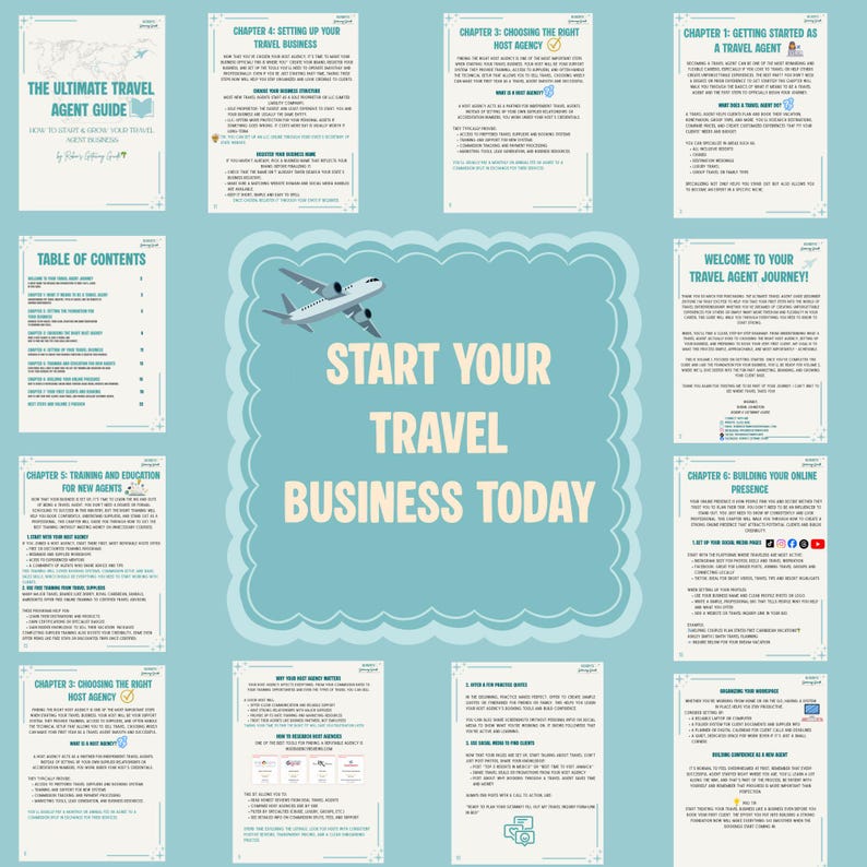 Become a Travel Agent From Home | Easy Step-by-step Ebook - Etsy