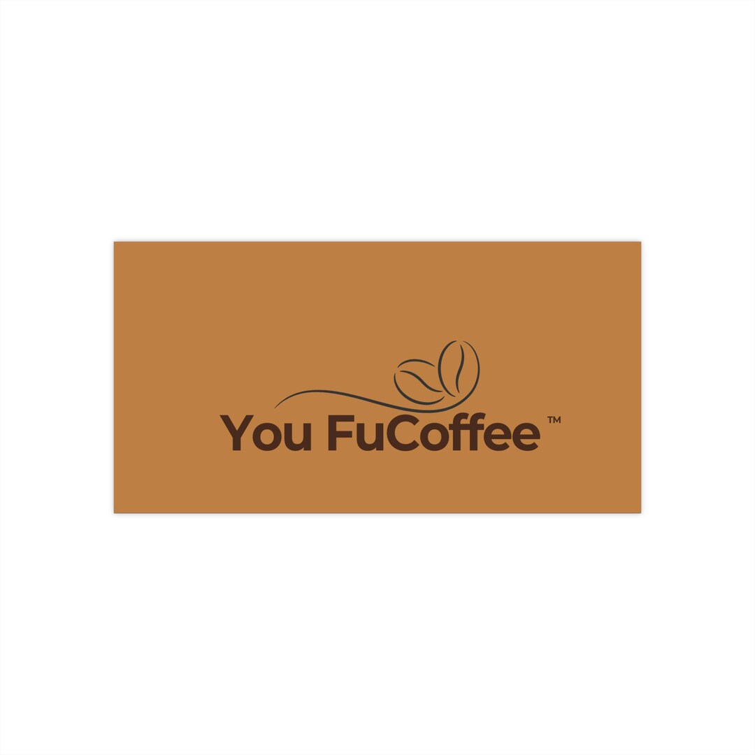 You Fucoffee Logo Bumper Sticker | Coffee Bean Decal - Etsy UK