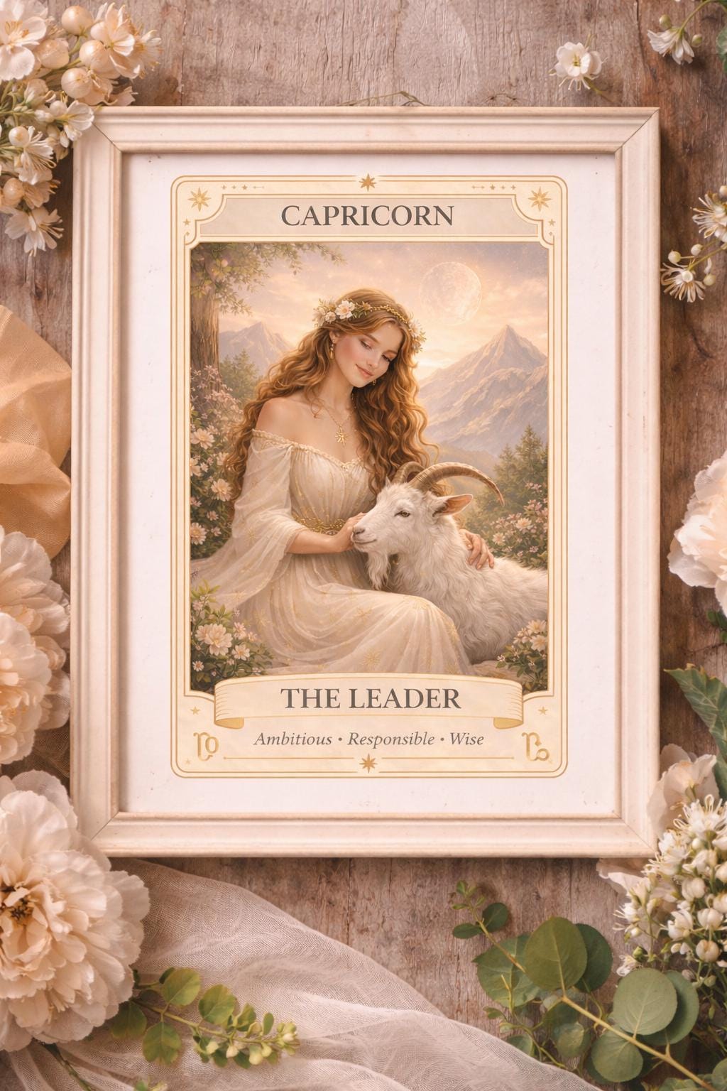 Capricorn Zodiac Tarot Card Printable | Capricorn Wall Art | Astrology ...