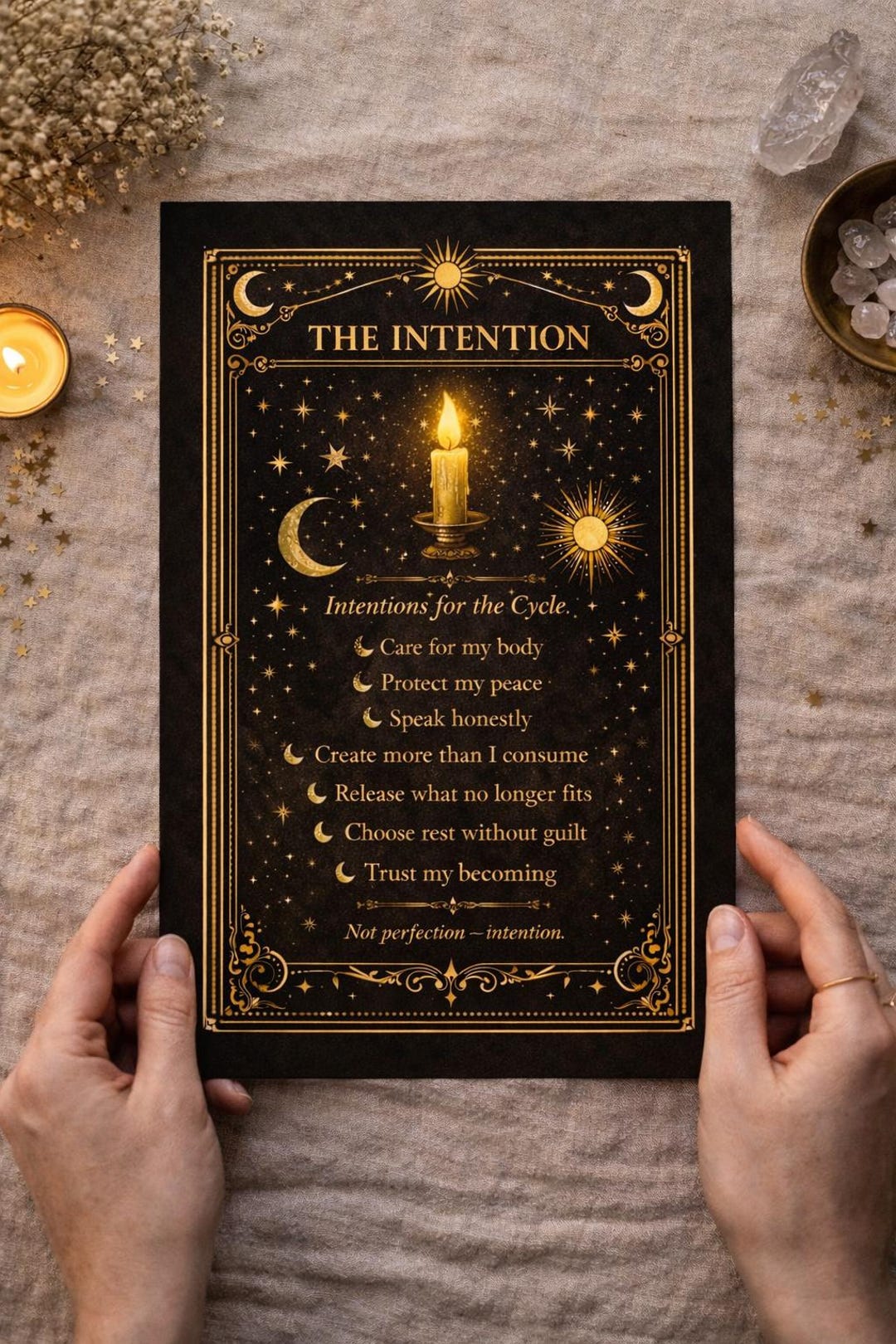 The Intention Tarot Printable | New Year Intentions Wall Art ...