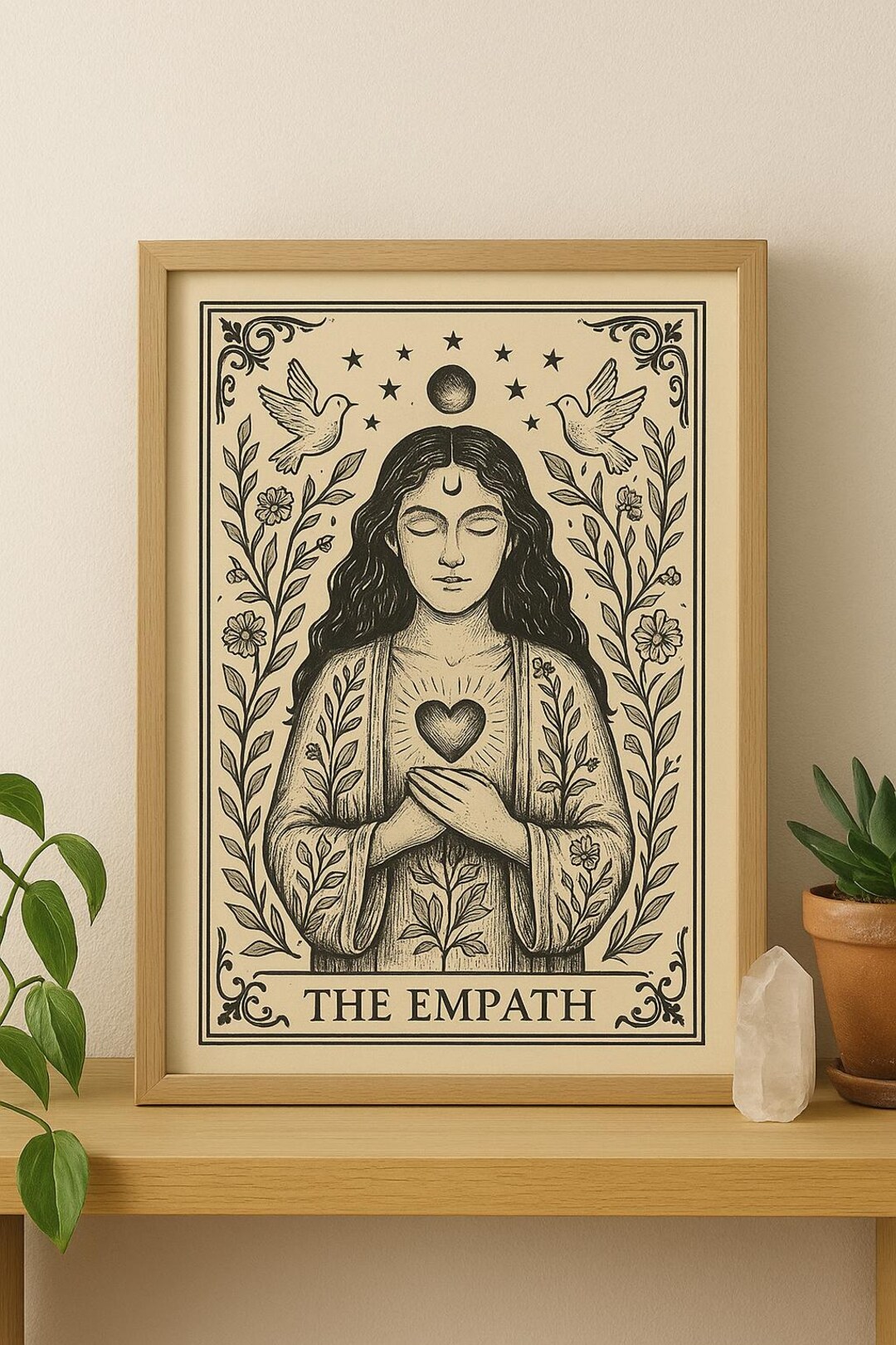 The Empath Tarot Wall Art | Witchy Printable Decor | Divine Feminine ...