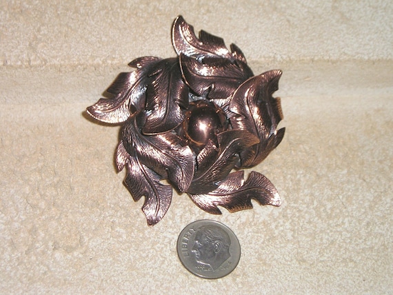 Vintage Signed Solid Copper With Bell Trading Post Lo… - Gem