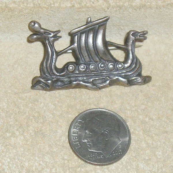 Viking Ship Pin - Etsy