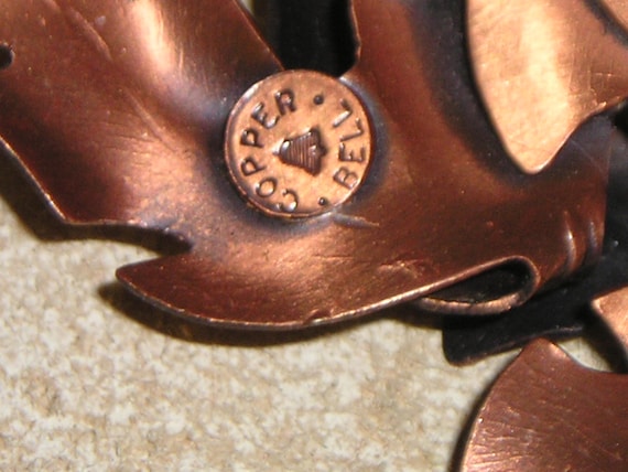 Vintage Signed Solid Copper With Bell Trading Post Lo… - Gem