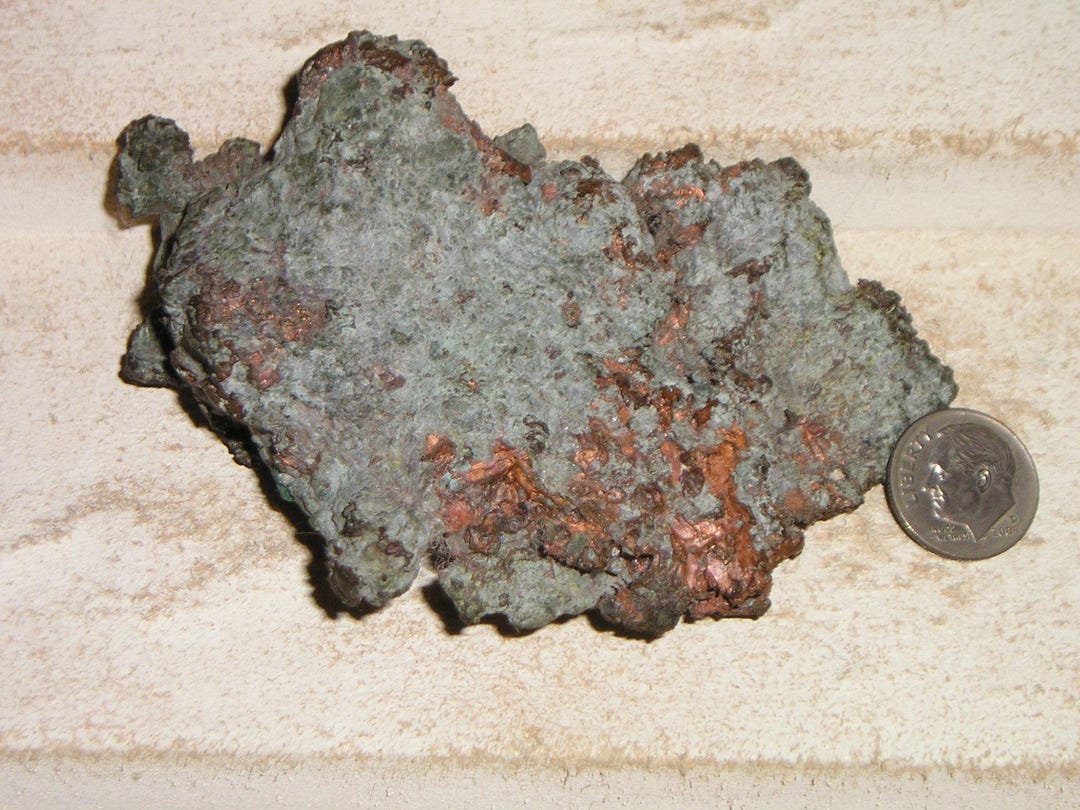 Vintage Large Copper Ore Nugget. Purchased in Copper Harbor Michigan ...
