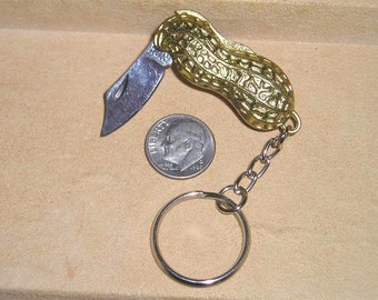Vintage Signed Rich and Tasty Lock Blade Peanut Knife 1960's Key Chain ...