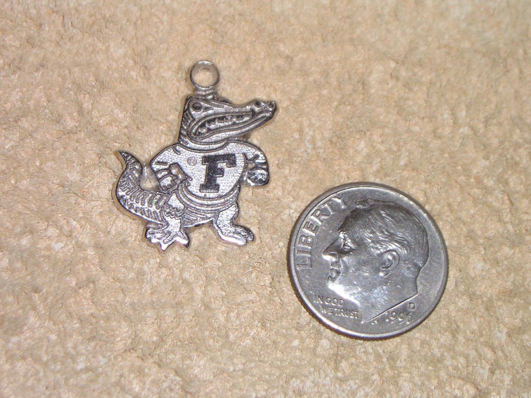 Vintage Signed Sterling Silver Logoart Florida Gator Charm or Pendant ...