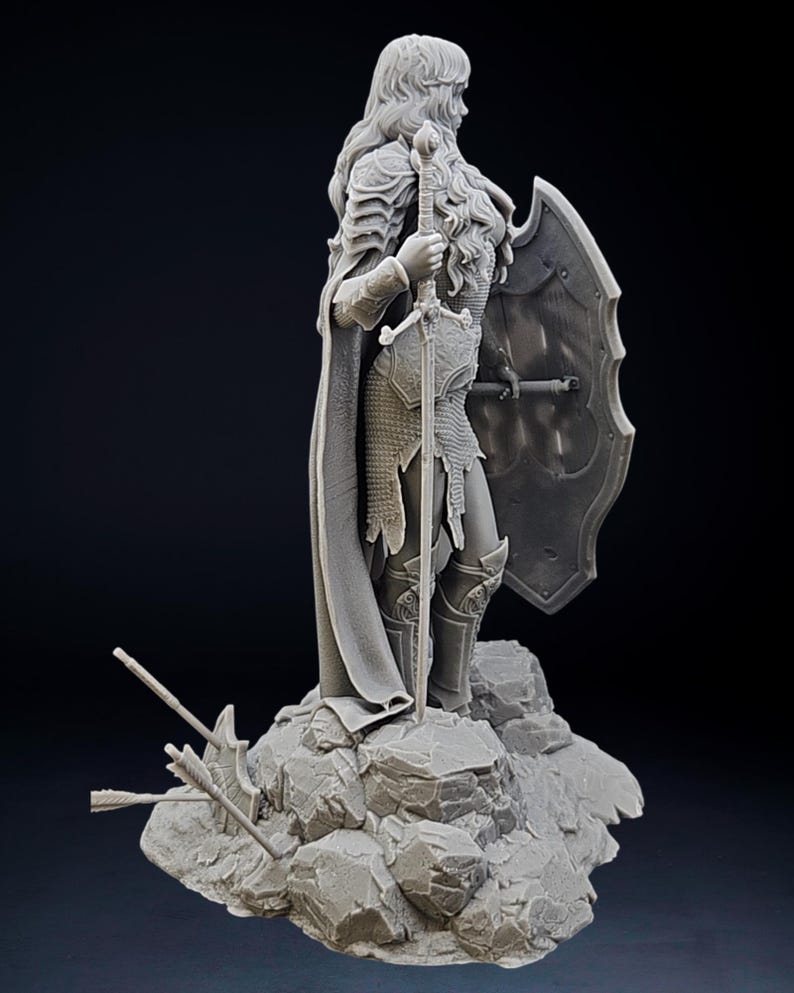 Female Paladin Statue - Ardyn | 120mm / 150 Mm Display Fantasy ...