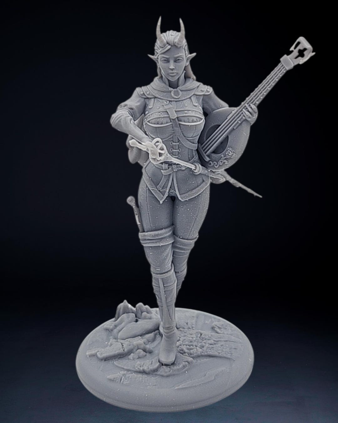 Sethe the Tiefling Bard – D&D Resin Miniature | Instrument or Combat ...