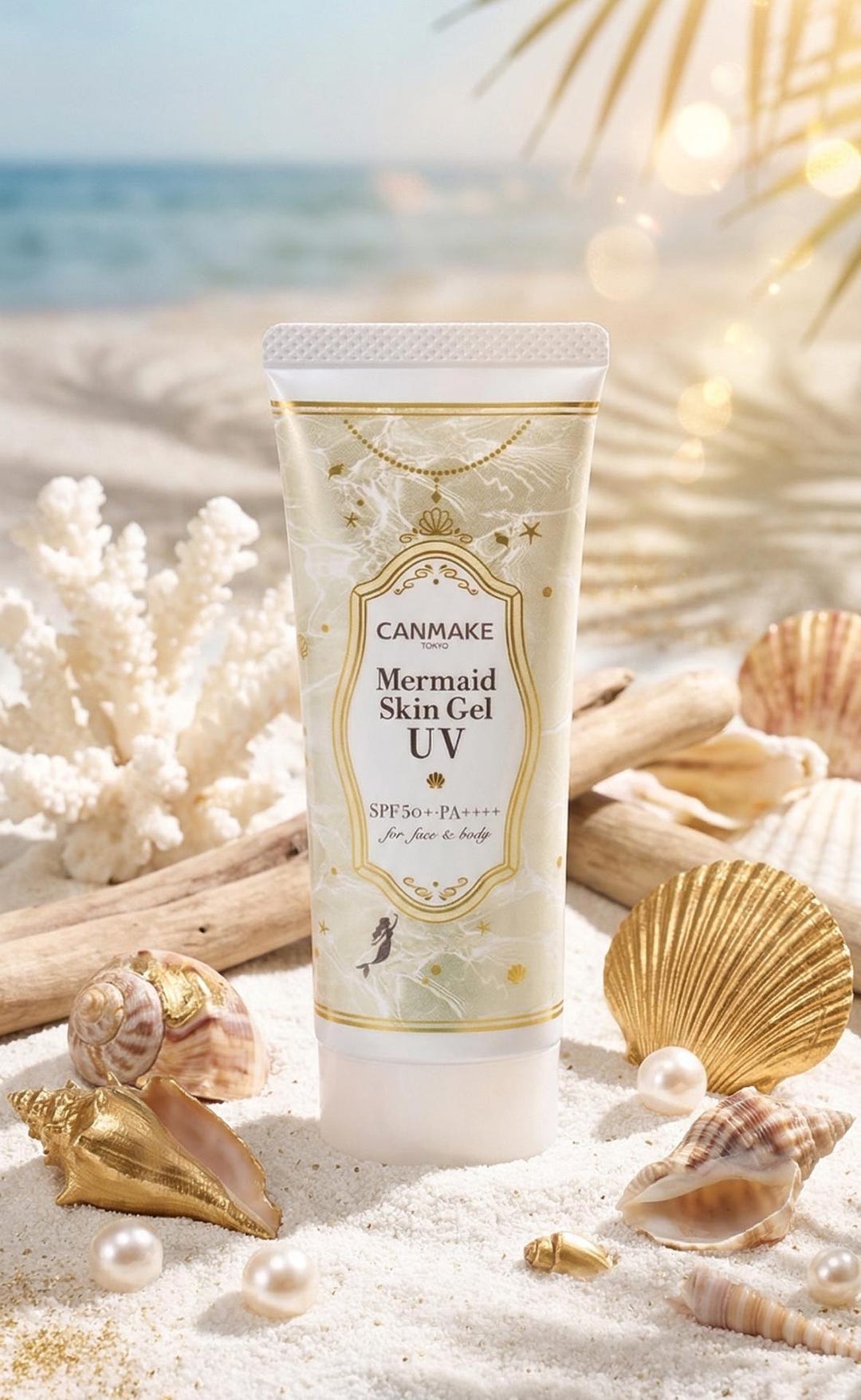 CANMAKE Mermaid Skin Gel Uv C02 Sunny Yellow Spf50+ PA++++ 40g Japanese ...