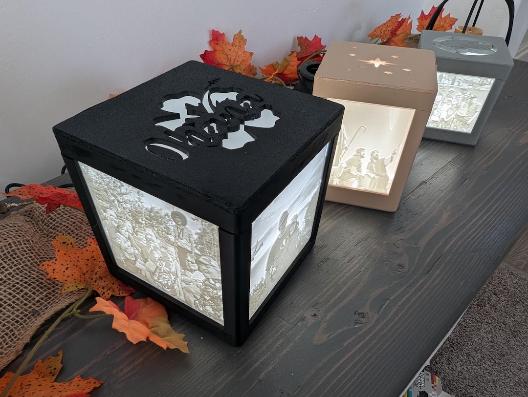 Customizable 3D Printed Lithophane Box - Etsy