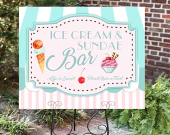 Sundae Bar Sign | Etsy