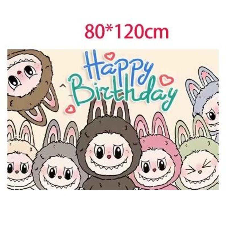 Labubu Birthday; Labubu Party Decorations; Labubu Birthday Decorations ...