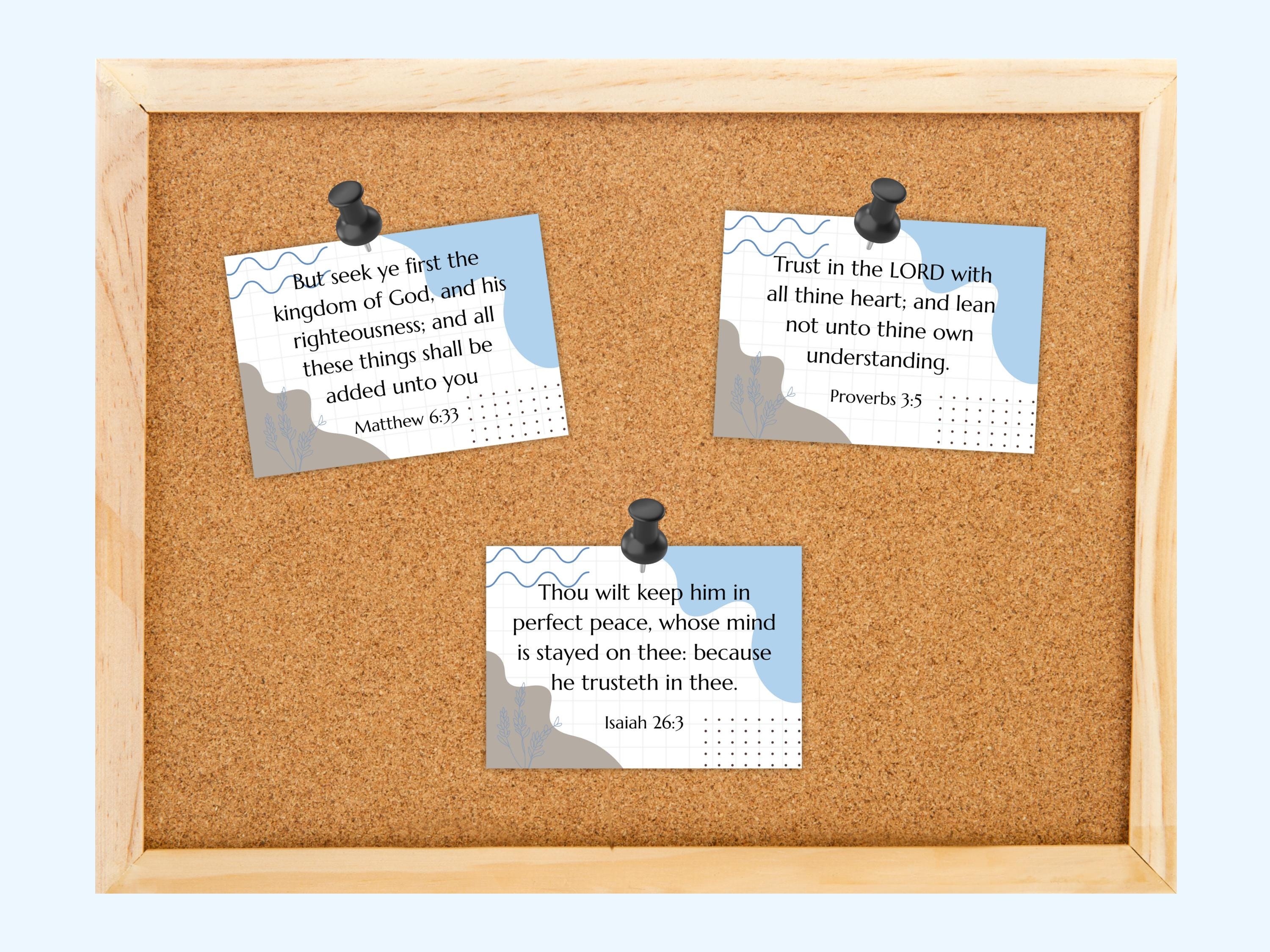 Bible Memory Verse Cards, 104 Printable Modern Minimalist KJV Scripture ...