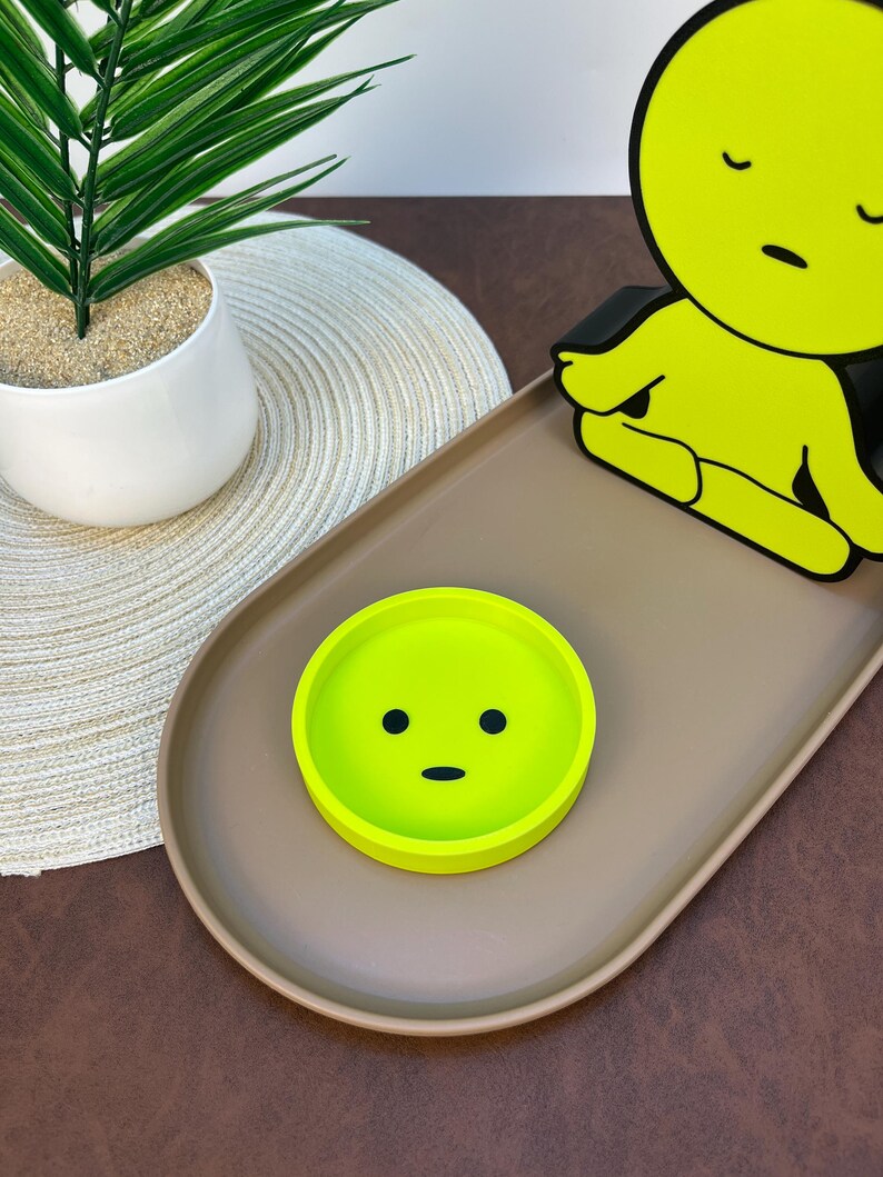 Smiski Trinket Tray - Smiski Face Ring Dish, 9cm or 18cm Jewelry & Key ...
