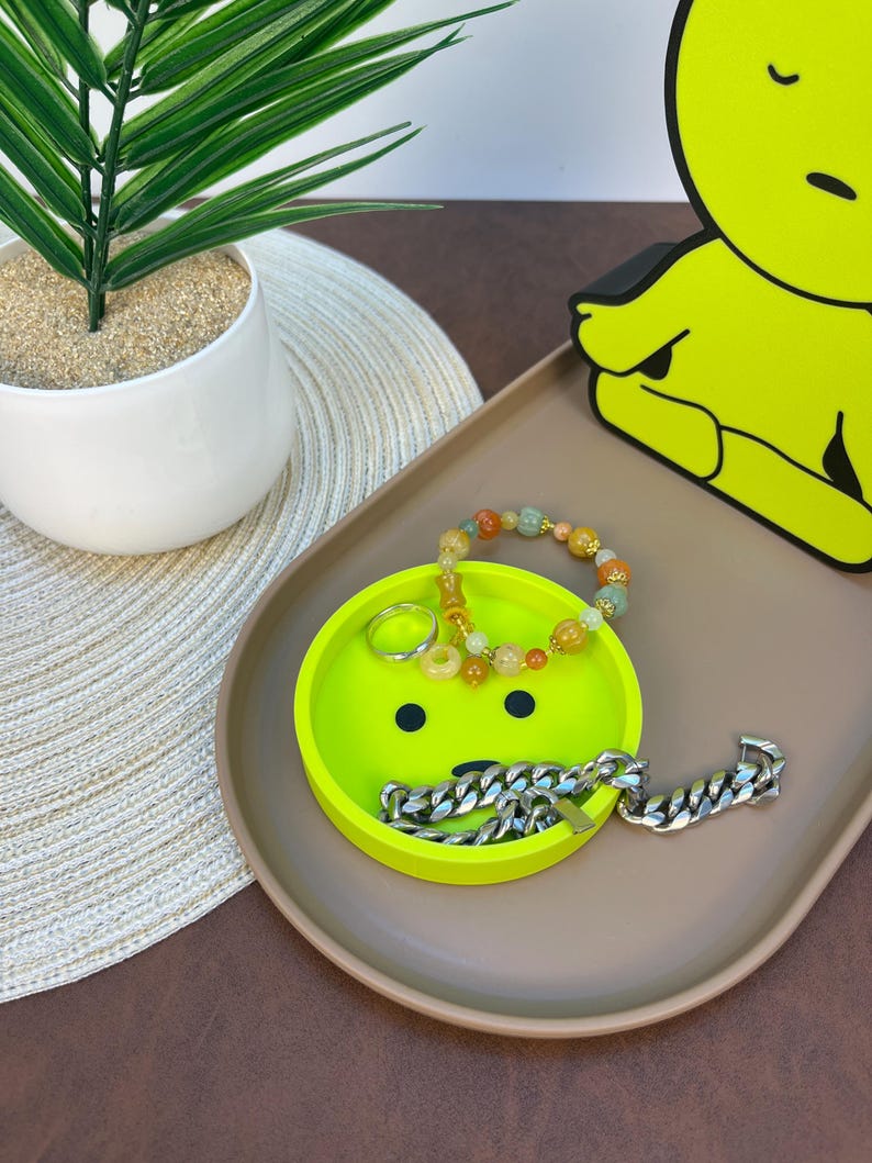 Smiski Trinket Tray - Smiski Face Ring Dish, 9cm or 18cm Jewelry & Key ...