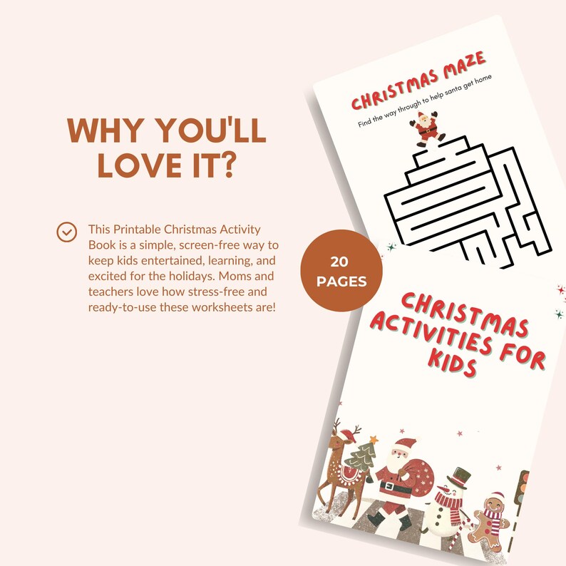 Printable Christmas Activities for Kids PDF, Fun Christmas Activity ...