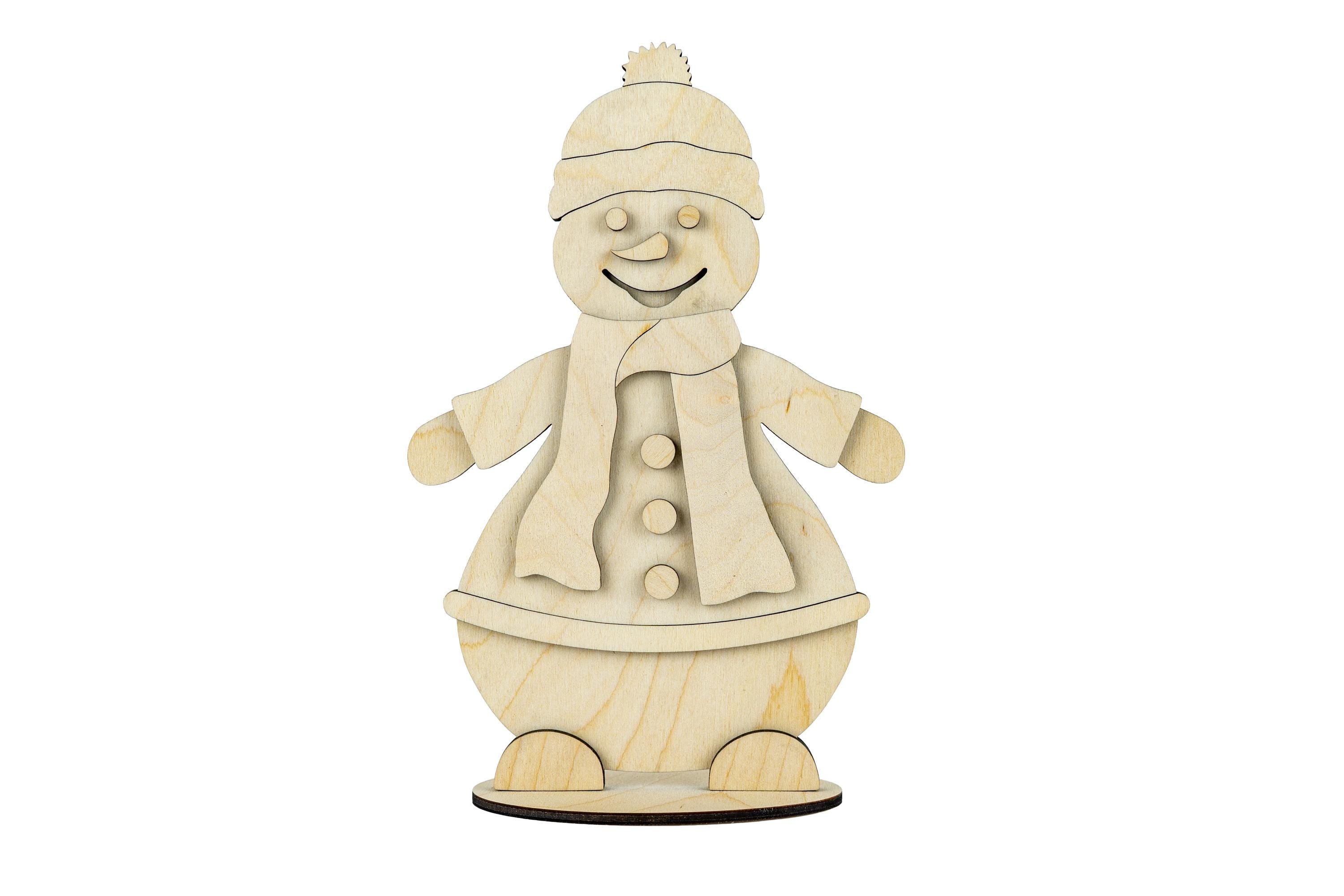 Layered Snowman Winter Decor | Laser Cut File & Scroll Saw Template ...