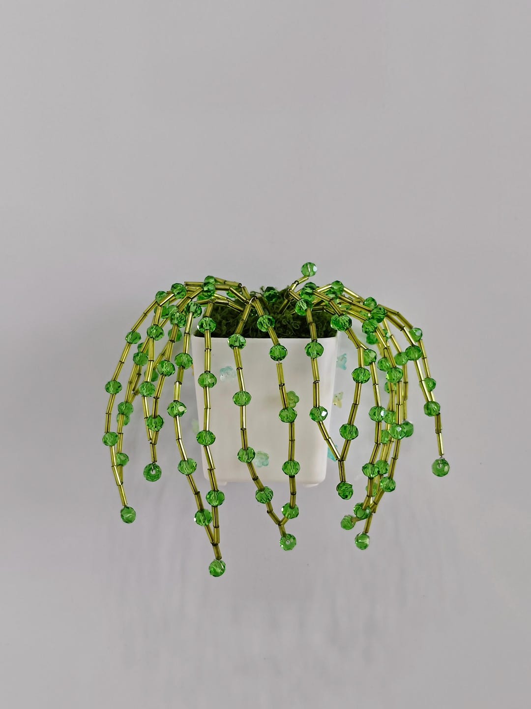 Handmade Beaded Hanging Plant Magnet - Etsy