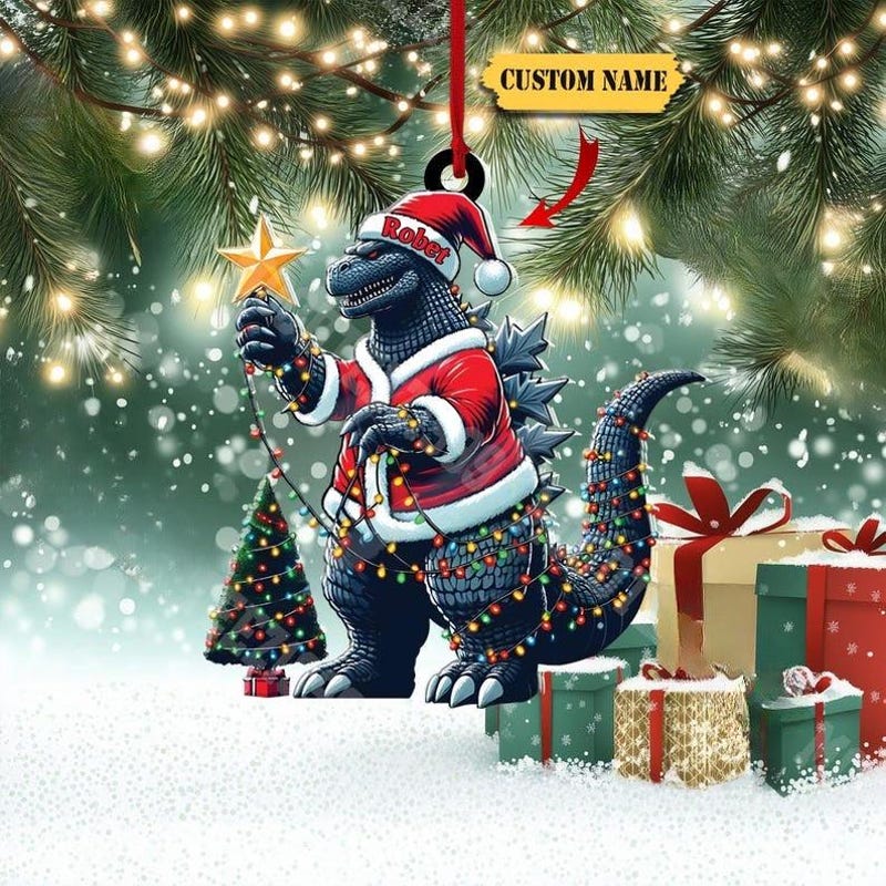 Godzilla Christmas Decor - Etsy