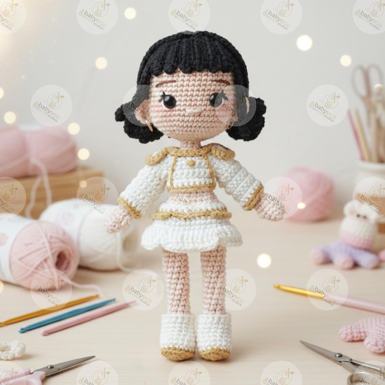 Zoey Kpop Demon Hunter Baby Doll Pattern Amigurumi Crochet PDF Tutorial ...