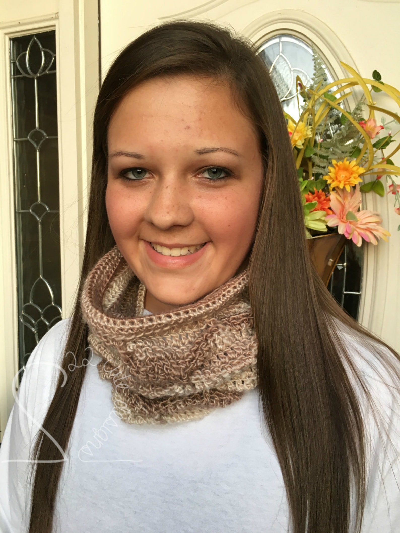 Lightweight Infinity Scarf for Women, Handmade Infinity Scarf, Crochet ...