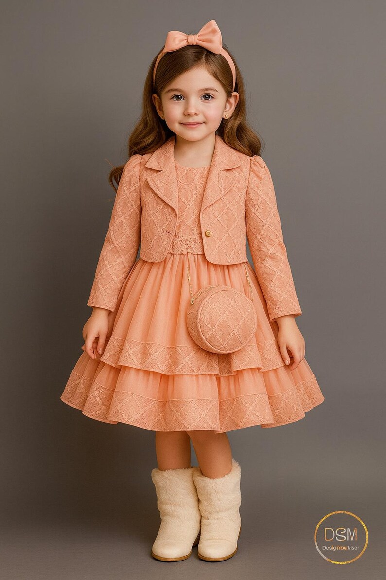 Girls Fashion Outfit Clipart | Winter Dress & Coat PNG - Etsy