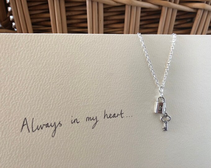 One Direction 1D Inspired Padlock and Key Pendant Necklace Larry ...