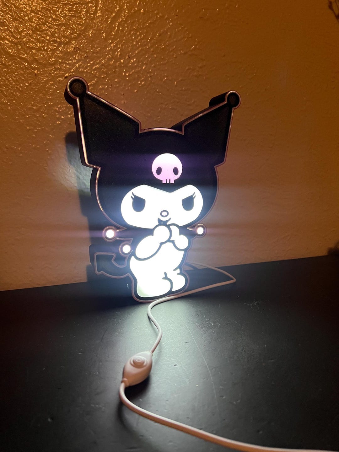 Kuromi LED Night Light | USB Desk & Shelf Lamp | Adjustable Brightness ...