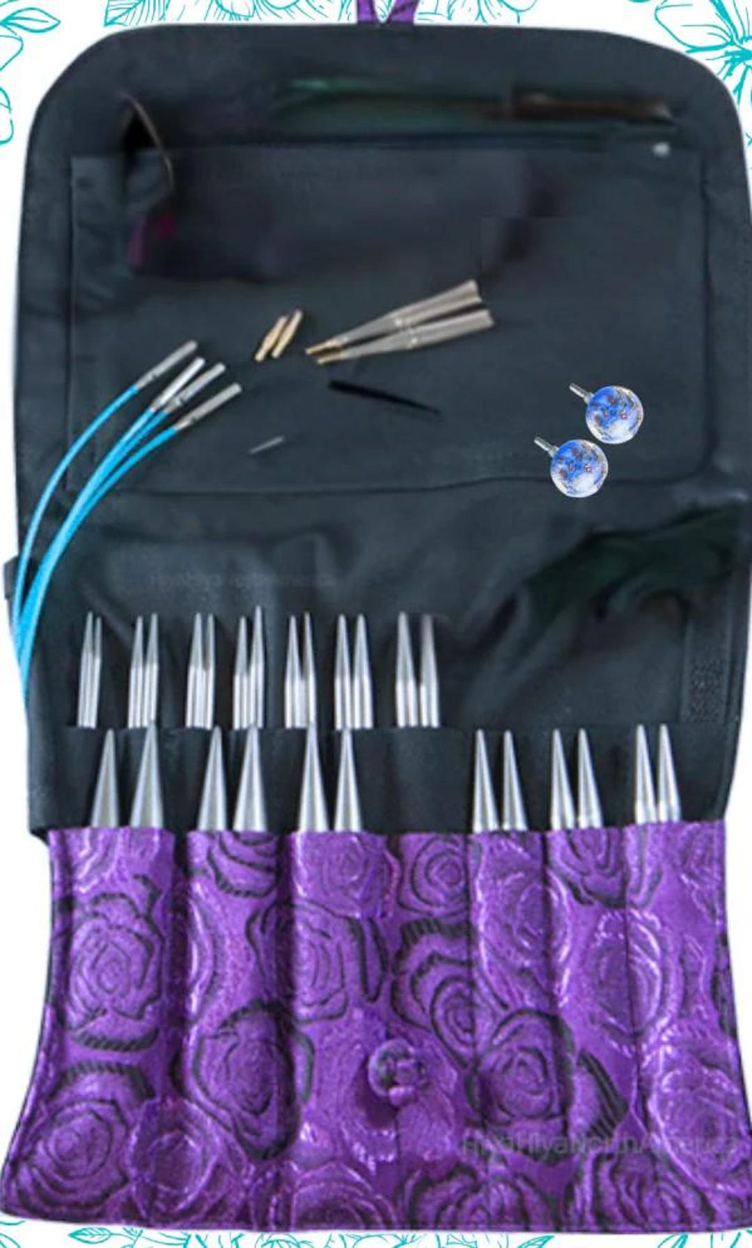 Hiyahiya 4" Sharp Expanded Interchangeable Knitting Needle Gift Set - Etsy
