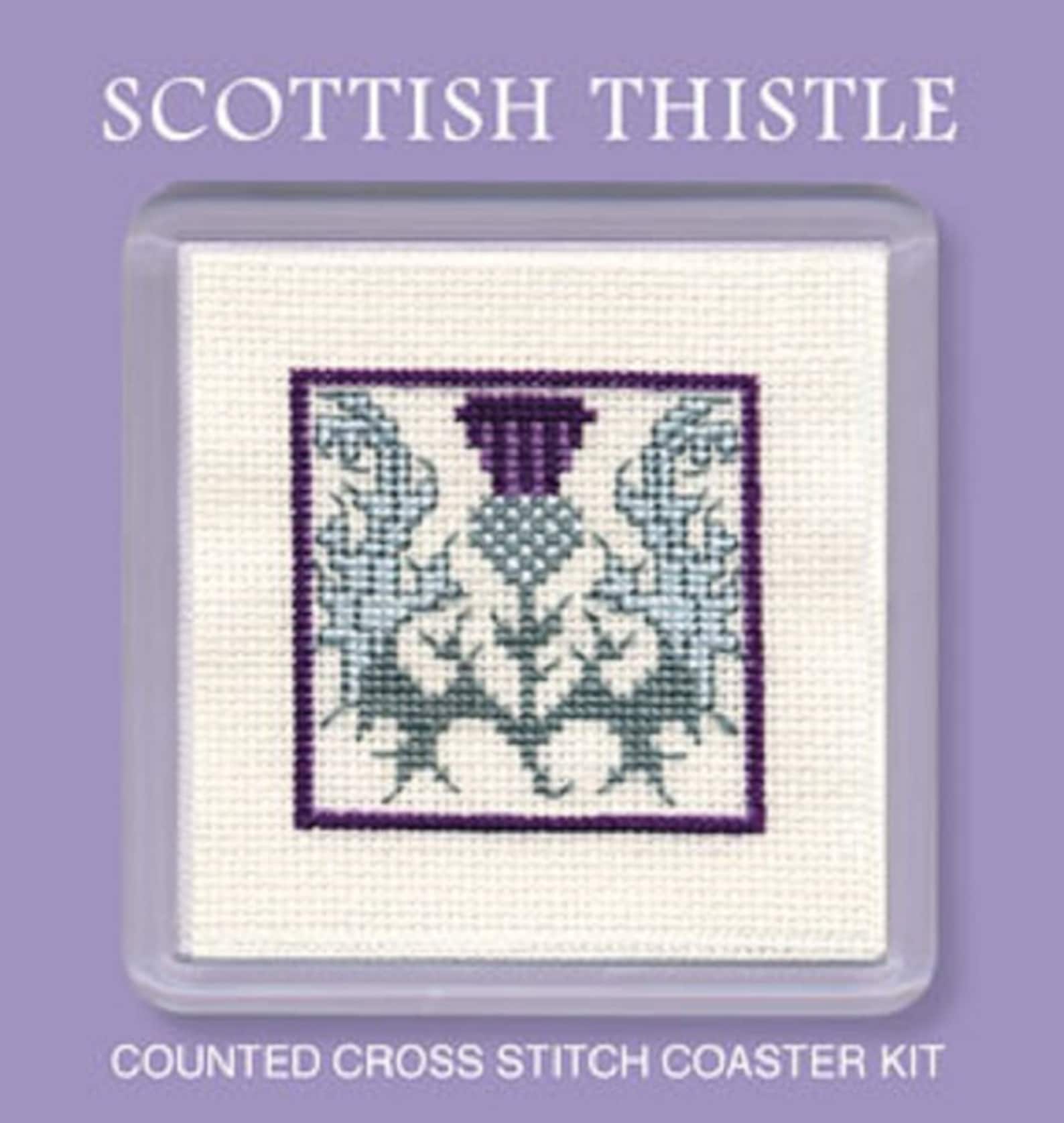 Textile Heritage Scottish Counted Cross Stitch Coaster Kits-variety of ...