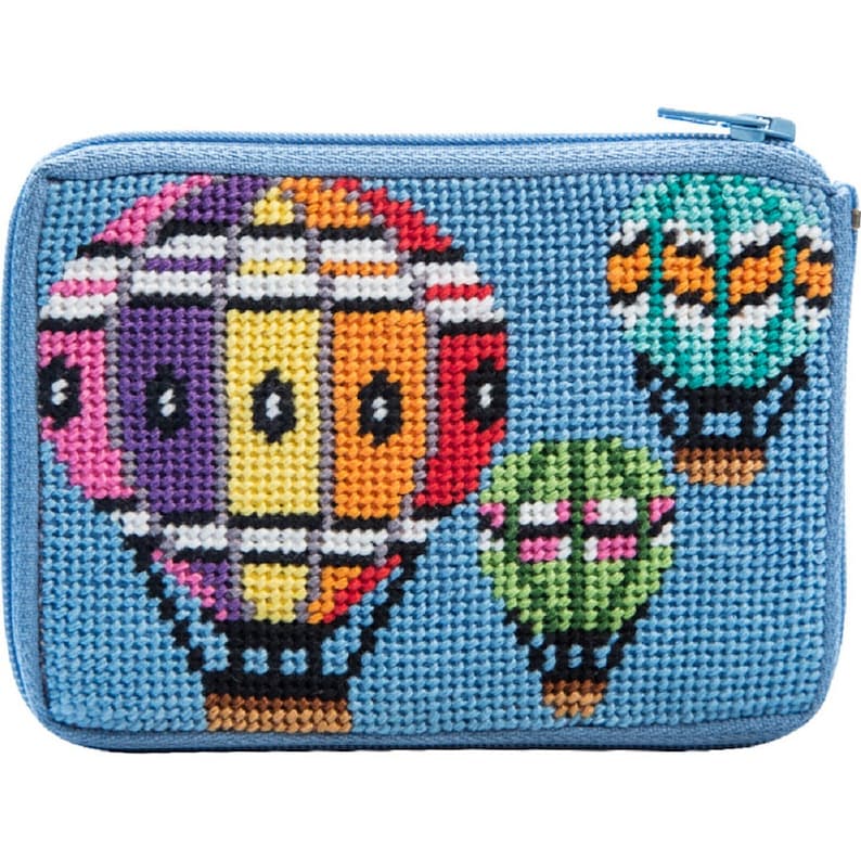 Stitch & Zip Needlepoint Coin Purse Kits in a Variety of Designs I - Etsy
