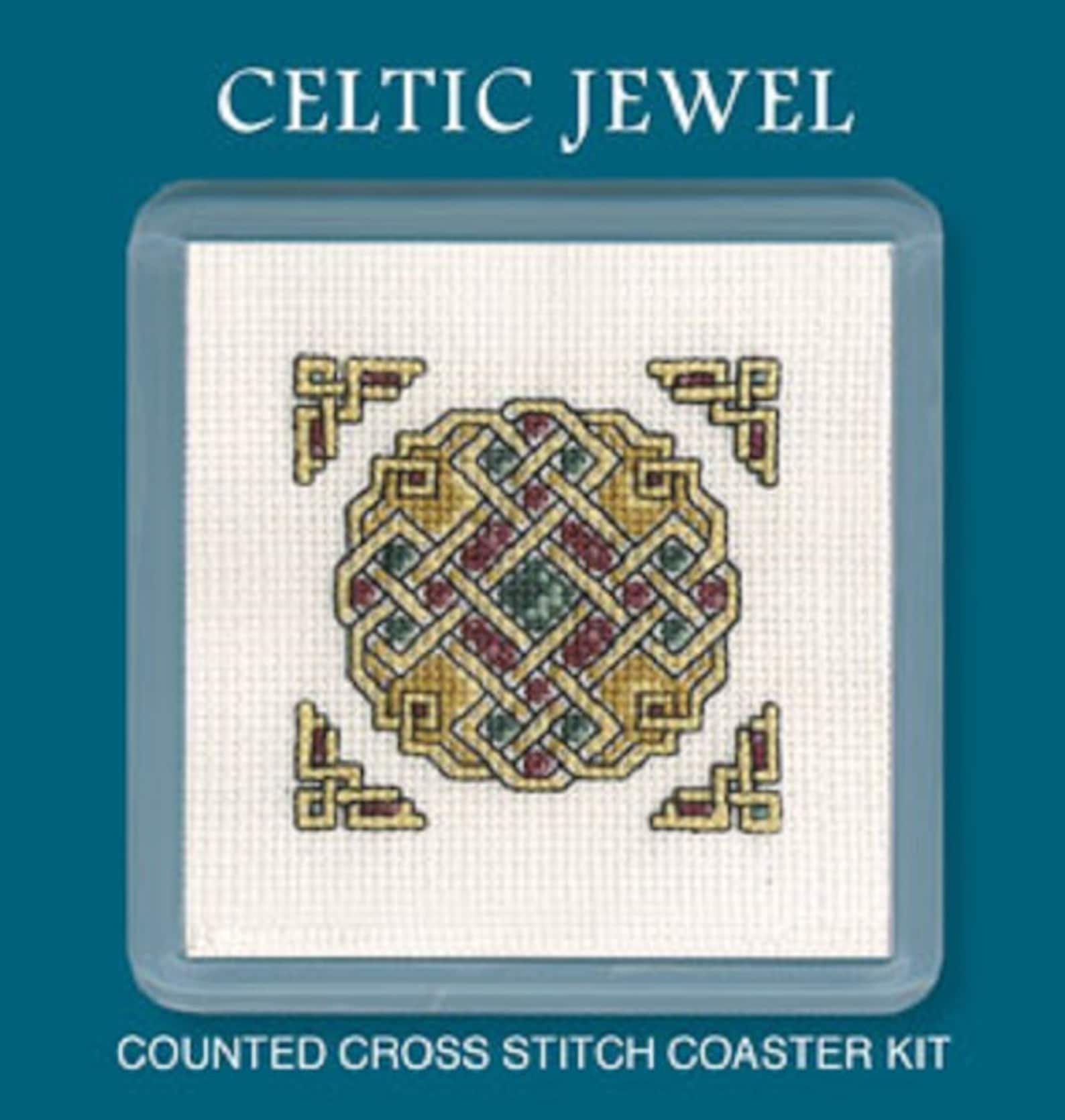 Textile Heritage Celtic Counted Cross Stitch Coaster Kits in a | Etsy