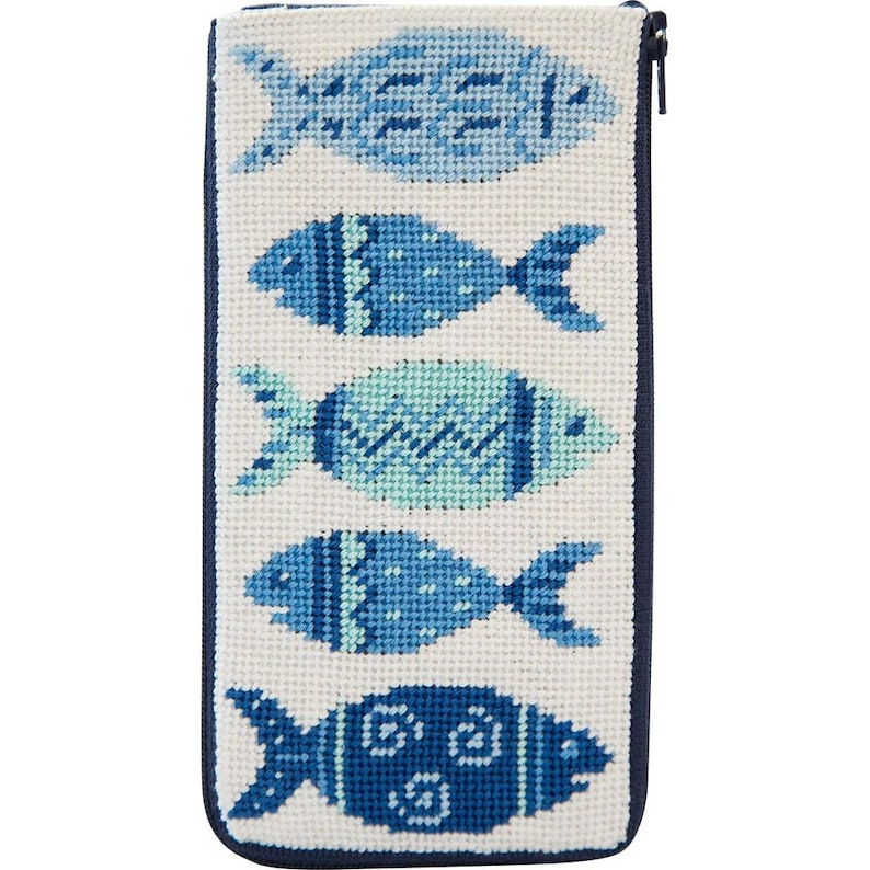 Stitch & Zip Needlepoint Eyeglass Case Kits in a Variety of Designs ...