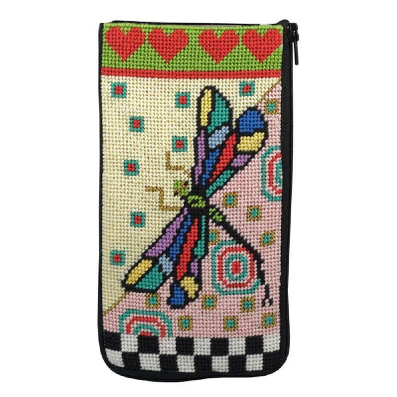 Stitch & Zip Needlepoint Eyeglass Case Kits in a Variety of Designs ...