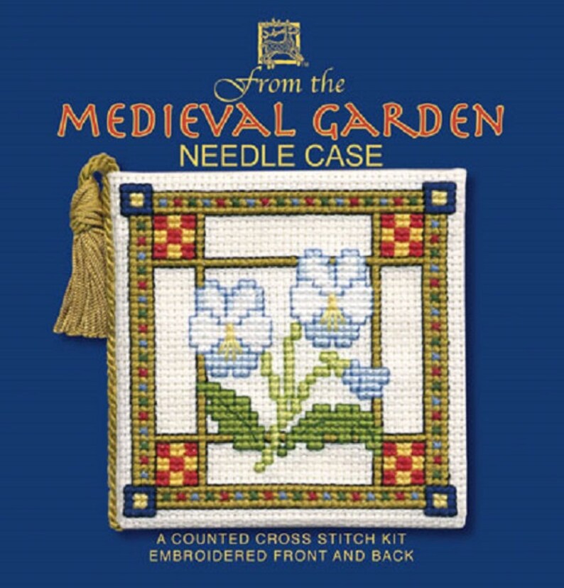 Textile Heritage Floral Cross Stitch Needle Case Kits in a Variety of ...