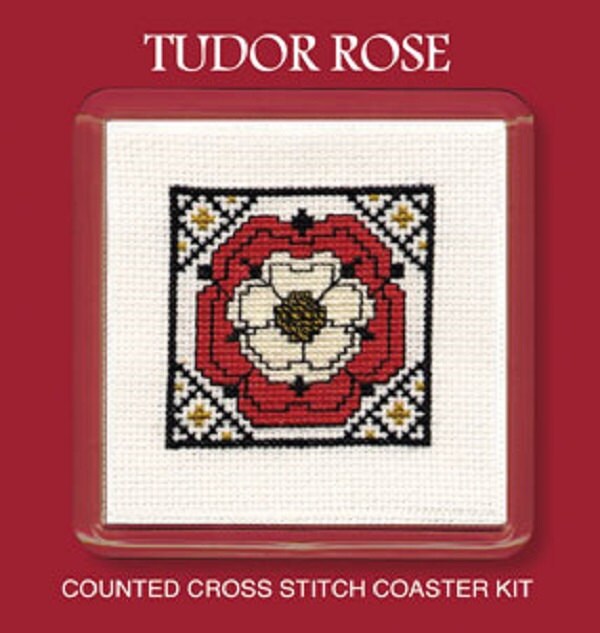 Textile Heritage Floral Counted Cross Stitch Coaster Kits in a Variety ...