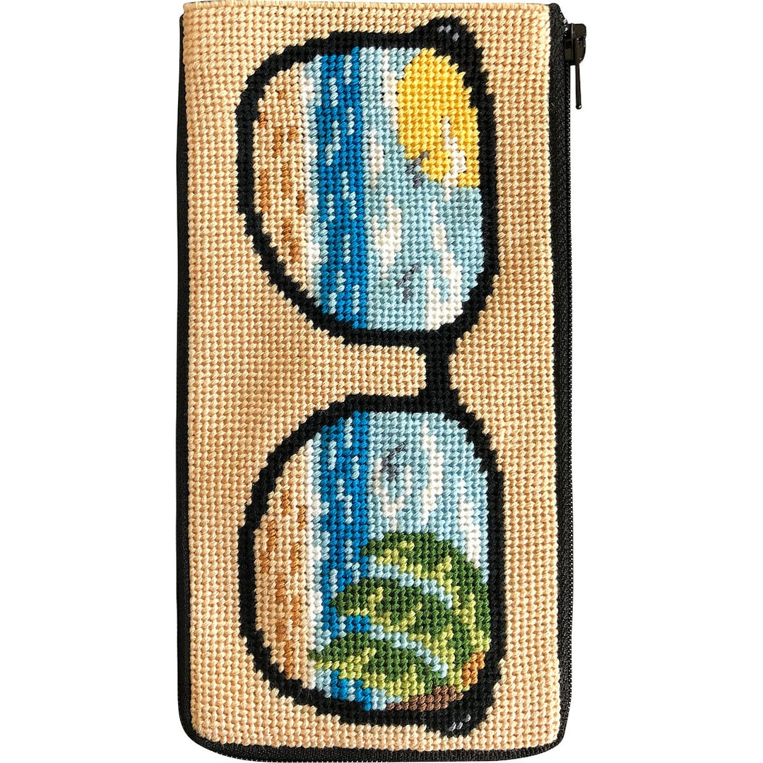 Stitch & Zip Needlepoint Eyeglass Case Kits in a Variety of Designs ...