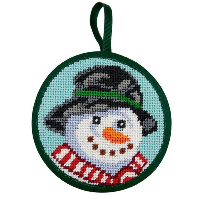 Needlepoint Snowman Kit - Etsy