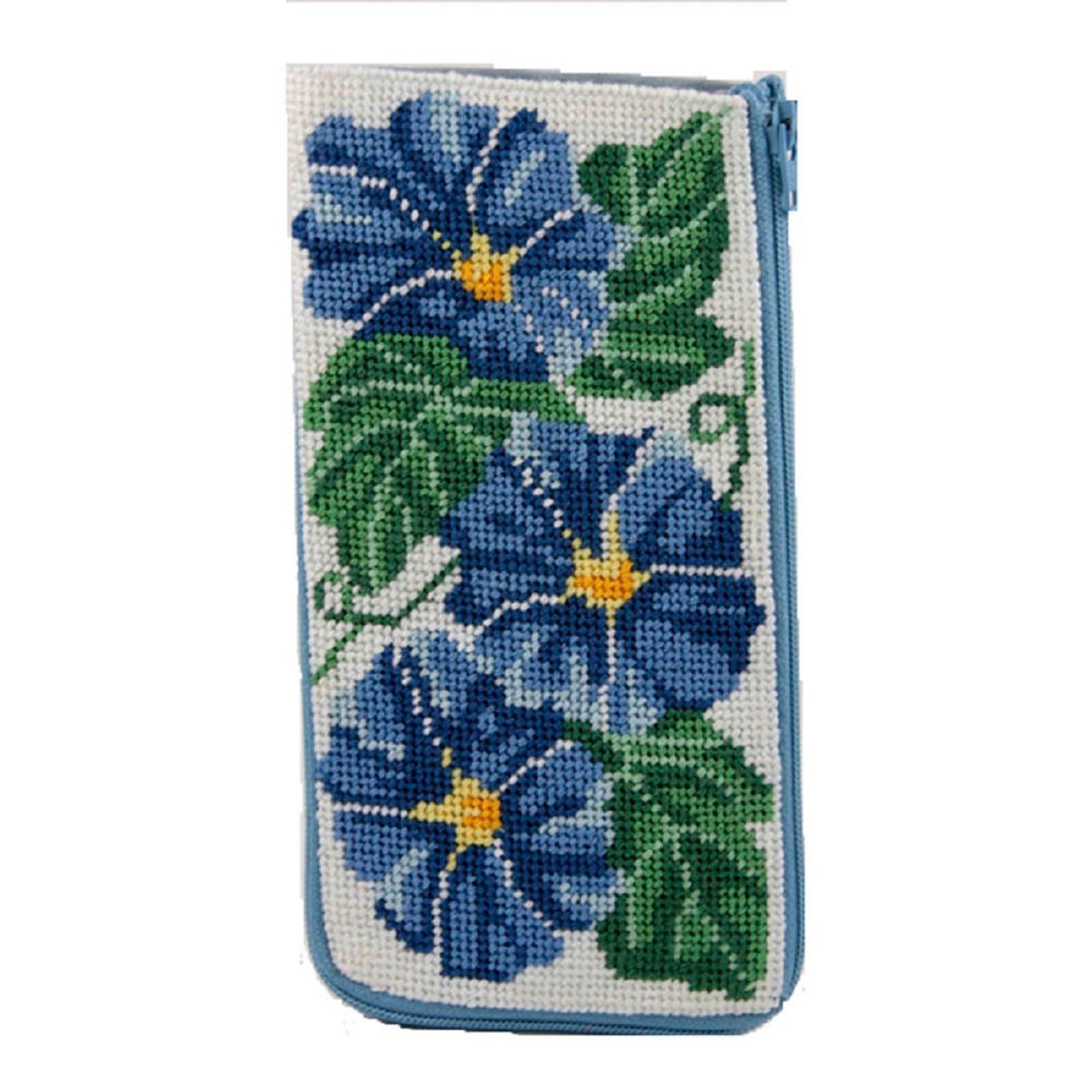 Stitch & Zip Needlepoint Eyeglass Case Kits-variety of Styles-floral II ...