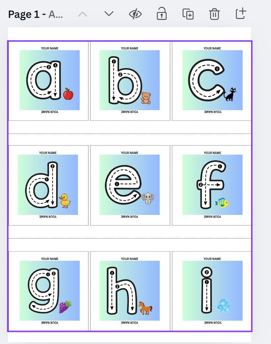Traceable Alphabet and Numbers Templates – Uppercase, Lowercase, Canva ...